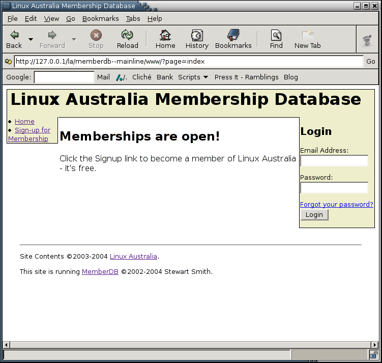 MemberDB - A Membership Database